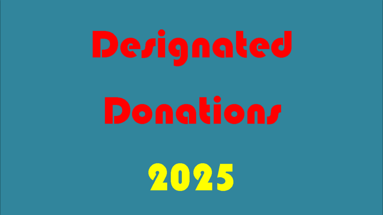 Designated Donations 2025 by Designated Donations