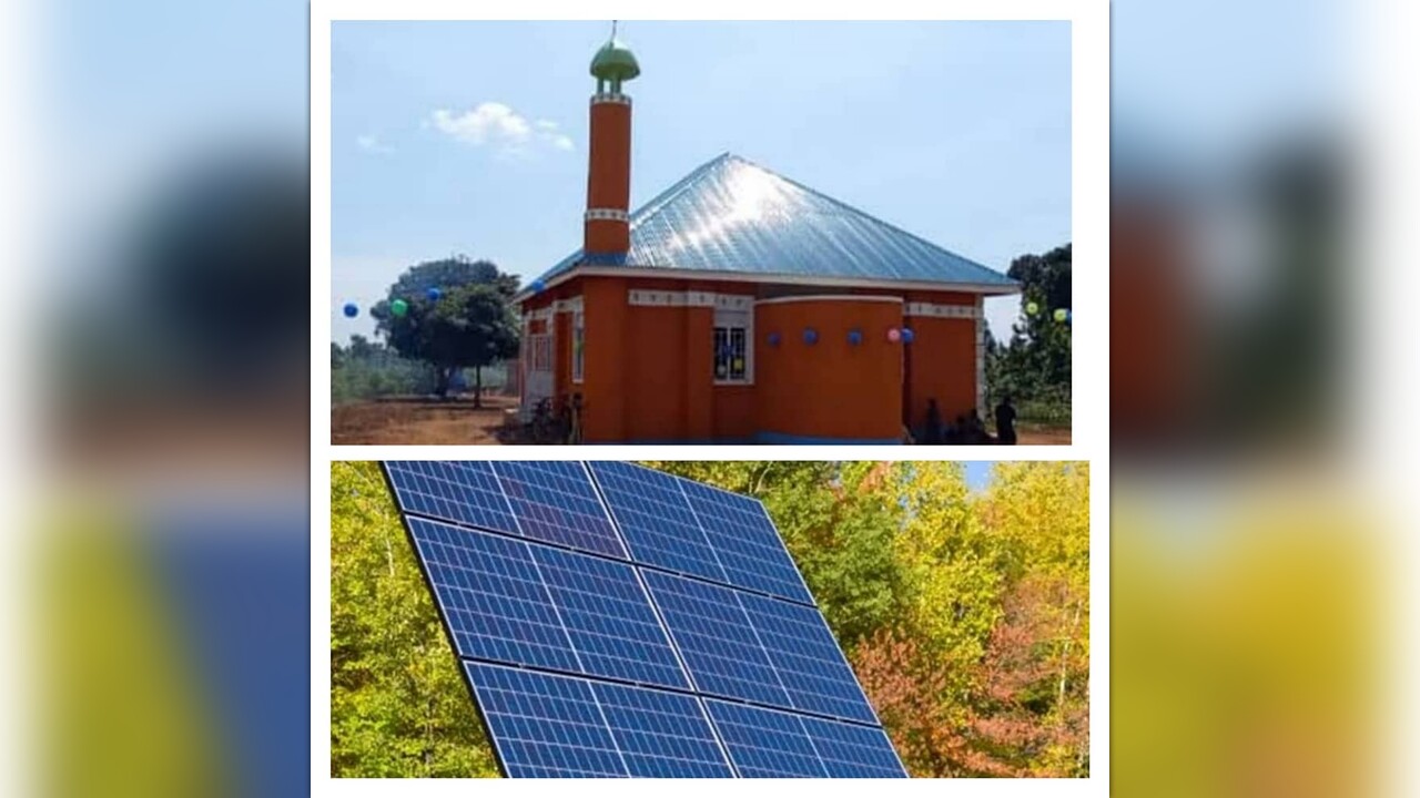 Install a solar pannel on Masjid Al-Bilal to provide sound and light ...