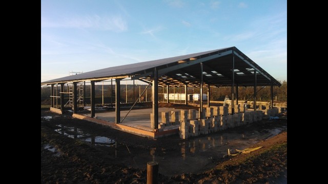 Gloverspiece New Community Farm building by Gloverspiece Minifarm Ltd