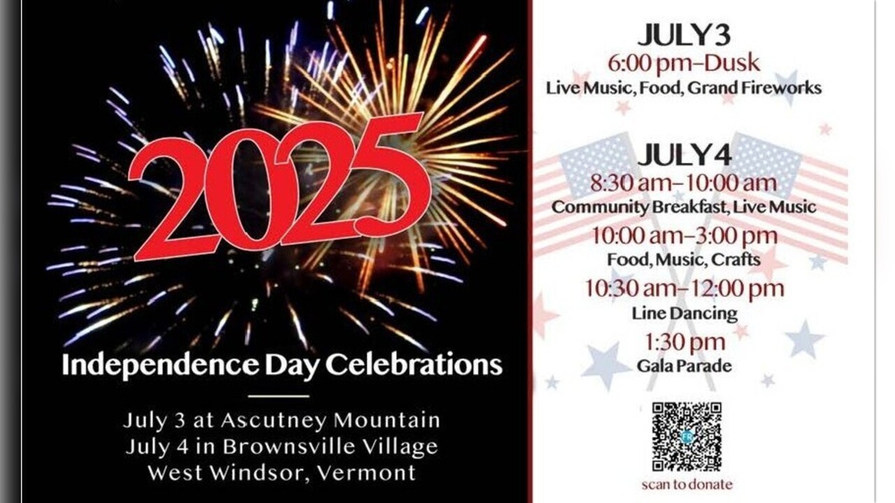 Brownsville VT 2025 Independence Day Celebrations by 4th of July Fund