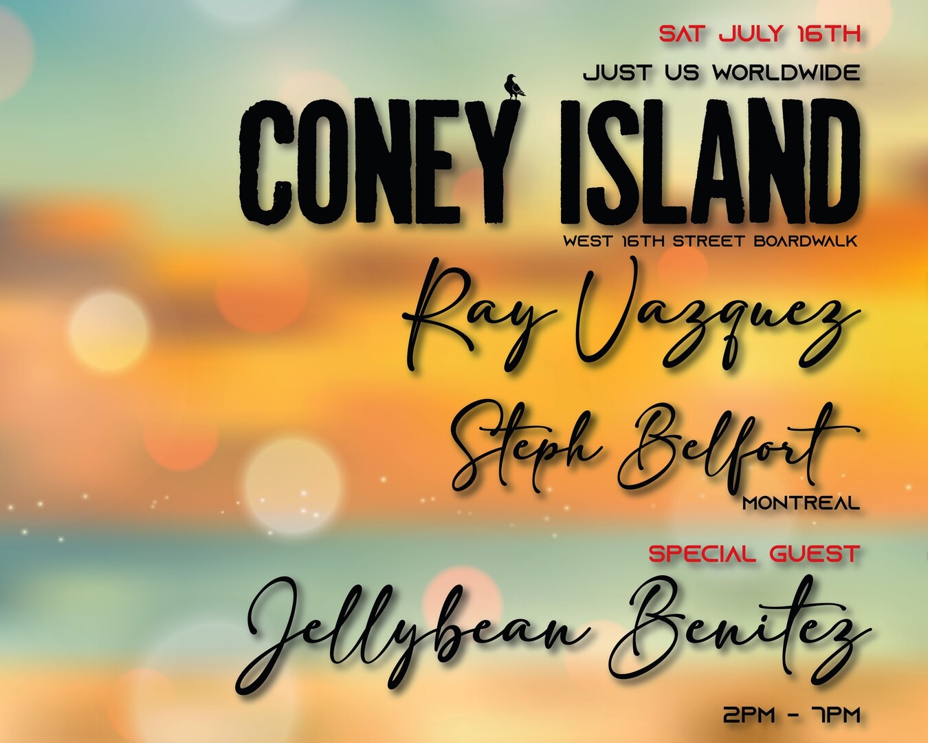 Ray Vazquez posted a story update on Justus Worldwide......Coney Island ...