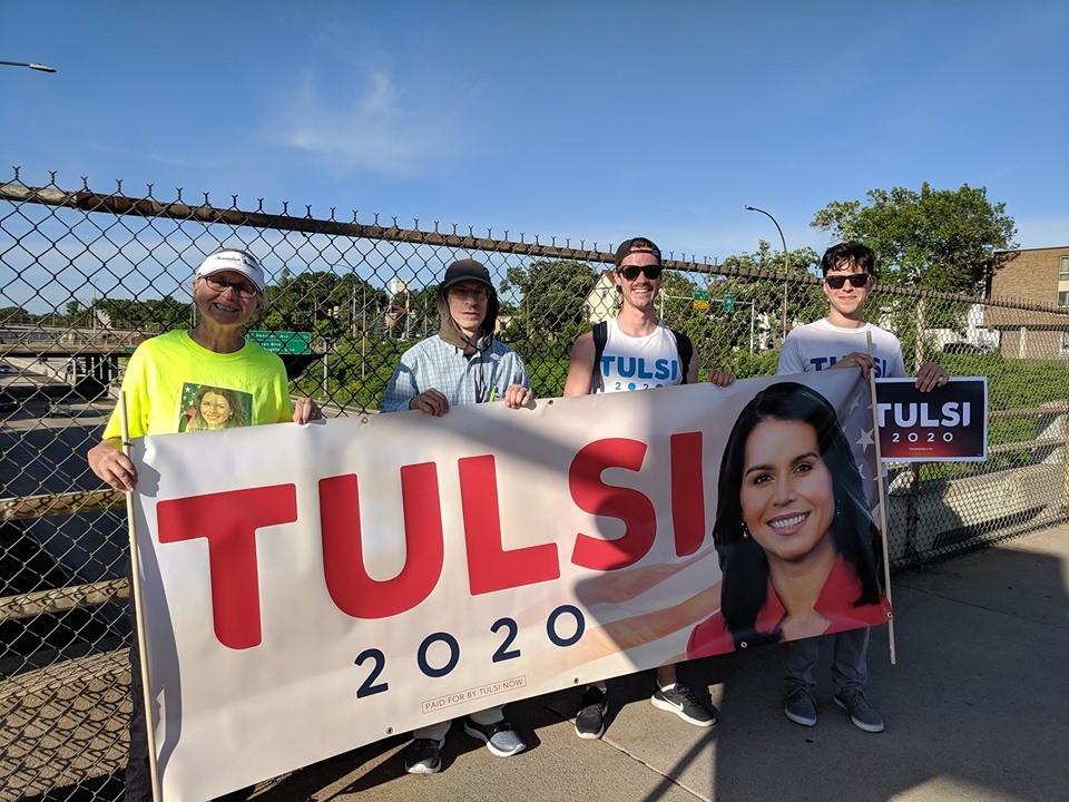 Corbin Collins posted a story update on Support Tulsi 2020 MN's Summer ...
