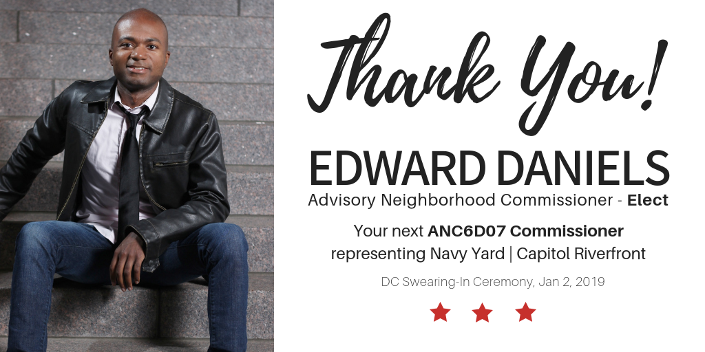 Edward Daniels posted a story update on Edward Daniels for ANC 6D07