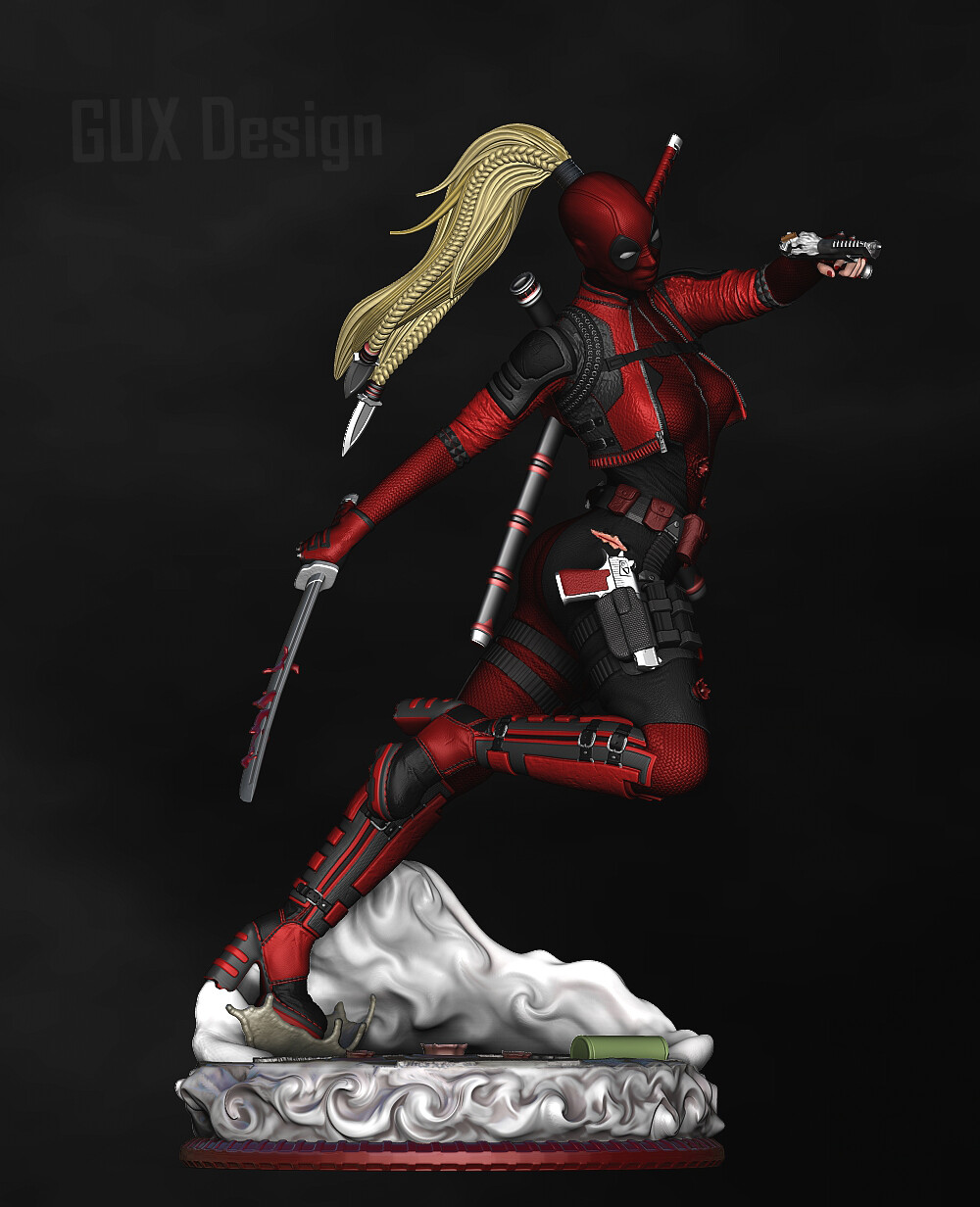 Lady Deadpool STL by Gux Design